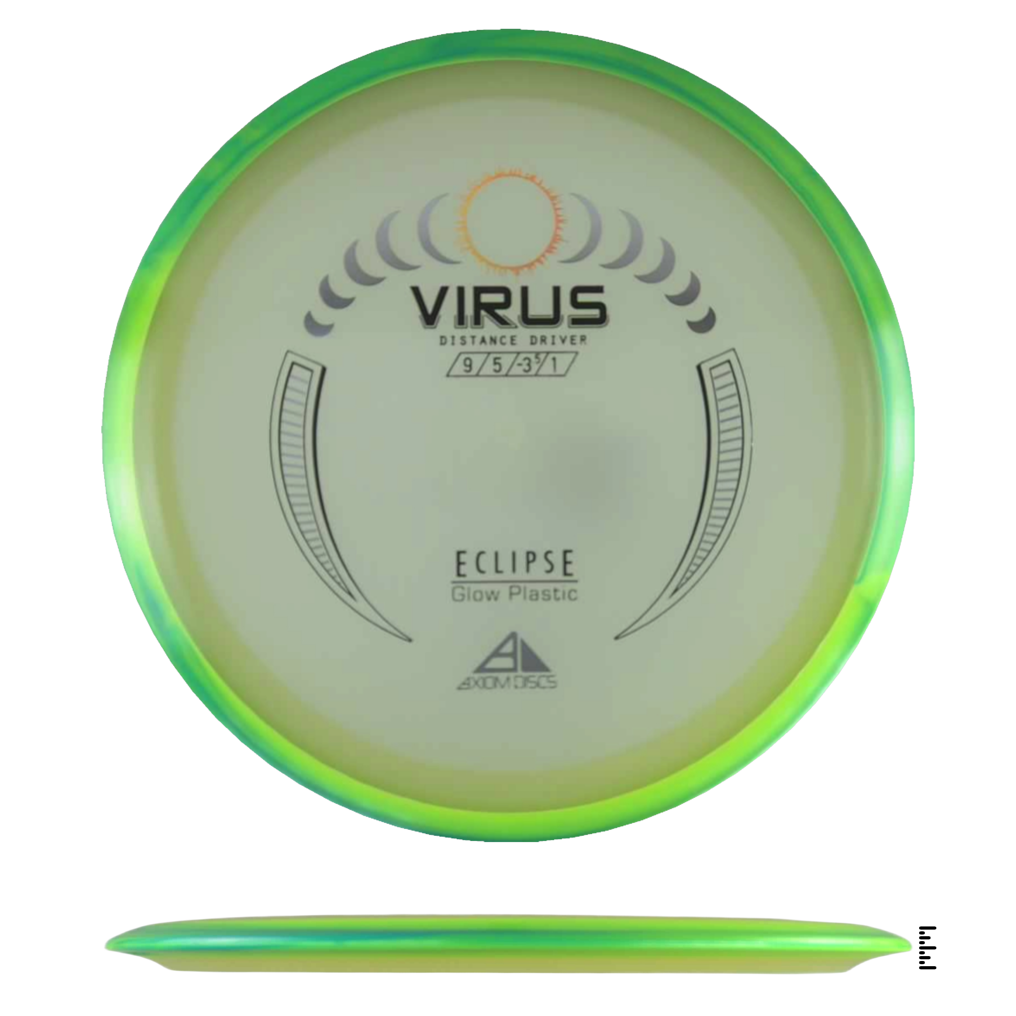 Axiom Discs Eclipse Virus - Glow Disc Golf Disc